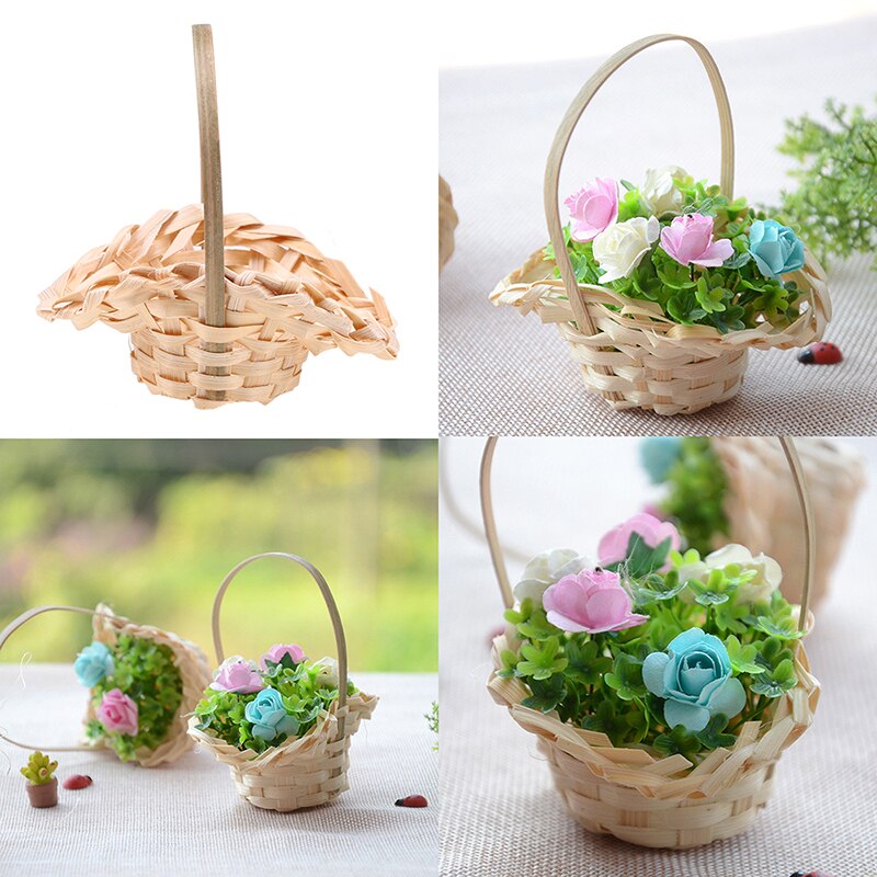 Mini Rattan Storage Basket Fruit Weaving Storage B... – Grandado