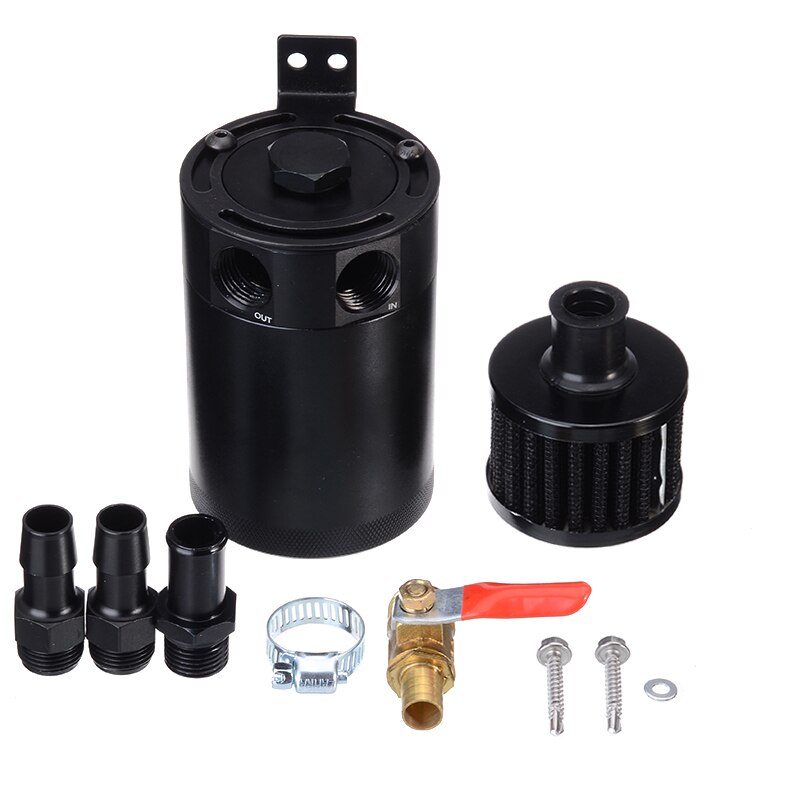 Universal 1set 2 Port Baffled Oil Catch Can Tank W... – Vicedeal