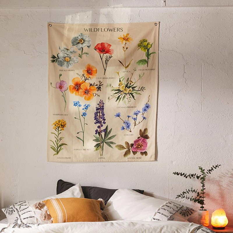 150*100 Cm Flower Pattern Blanket Tapestry Wall Ha... – Vicedeal