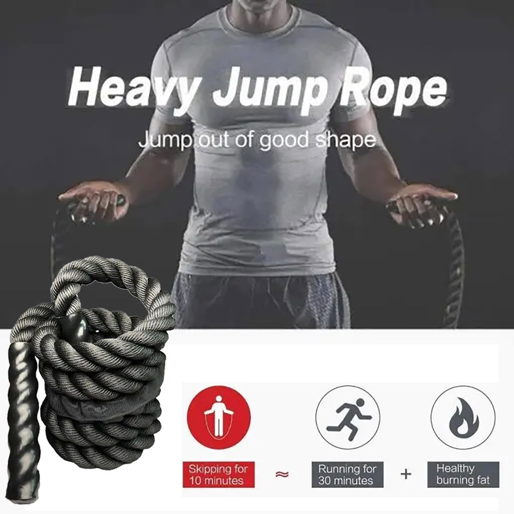 25Mm Fitness Zware Jump Rope Gewogen Skipping Touw... – Grandado