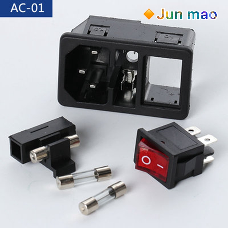 1PCS 10A 250VAC 4 Pin IEC320 C14 inlet connector p... – Grandado