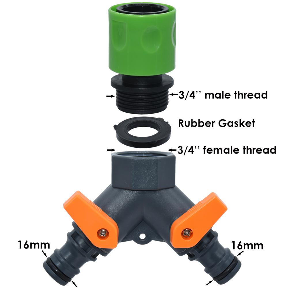 KESLA Garden Sprinkler Hose Connector Y Splitter 2... – Vicedeal