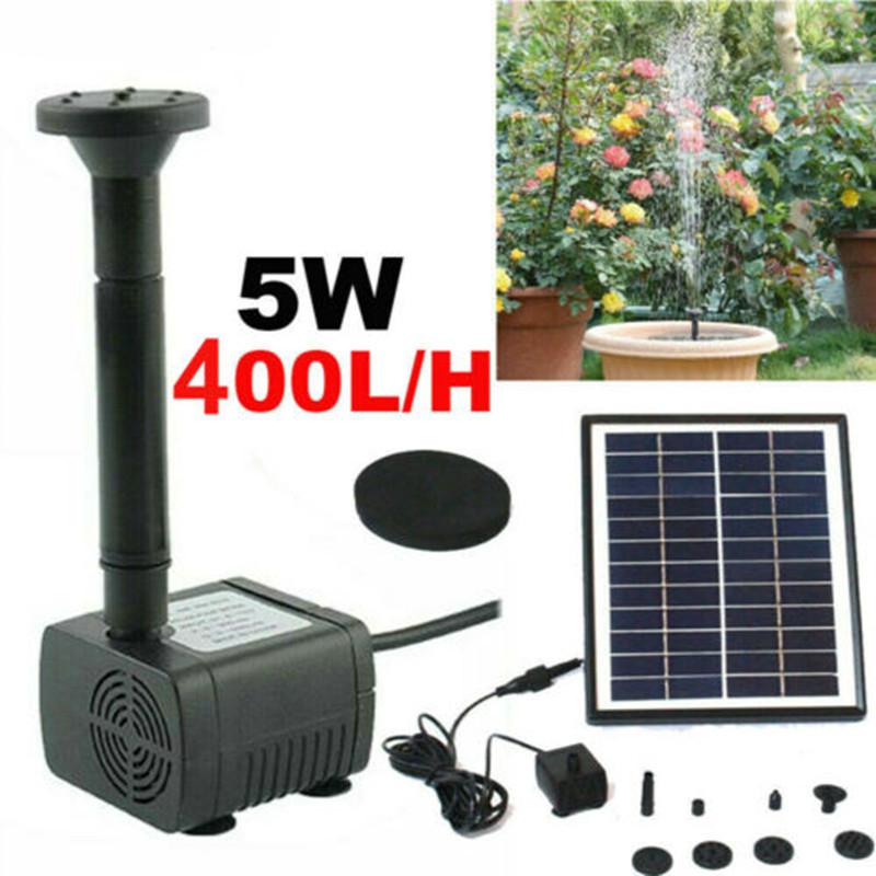 Große Power Solar Brunnen 400L/H DC 12V 5W Solar P... – Vicedeal