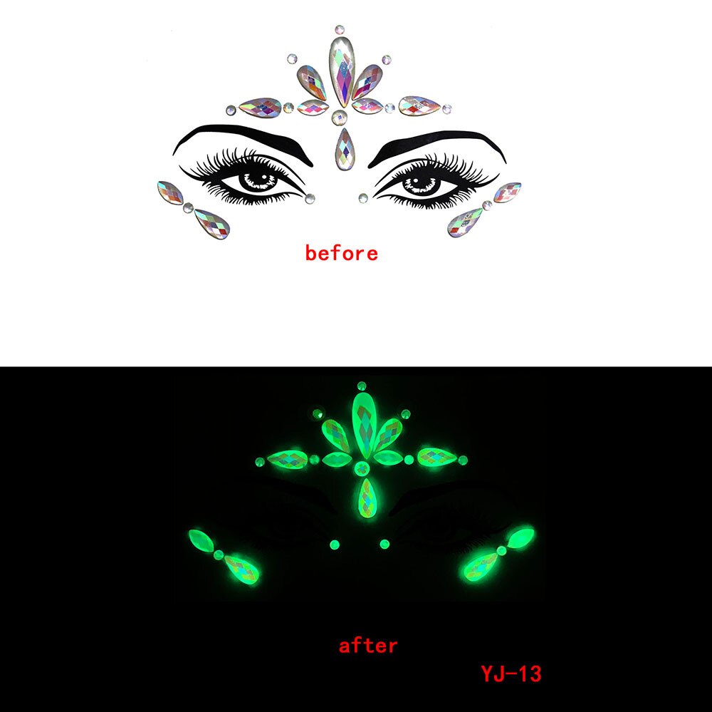 Luminous Face Sticker Diamond Halloween Ghost Face... – Grandado