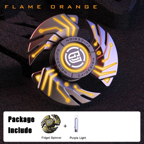 Flames Multifunctional Luminous Fidget Spinner Rem... – Vicedeal