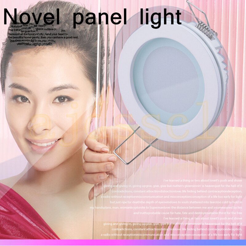 LED Panel Downlight Square Round Glass Panel Light... – Grandado