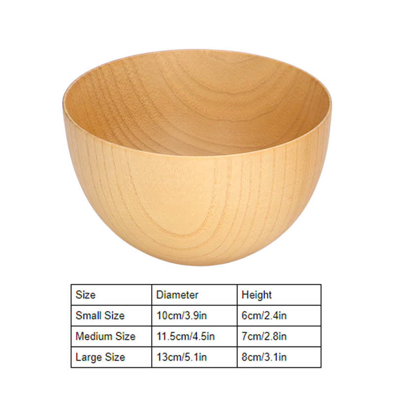 Dining Bowl Wooden Bowl Simple for Nuts for Snacks... – Grandado