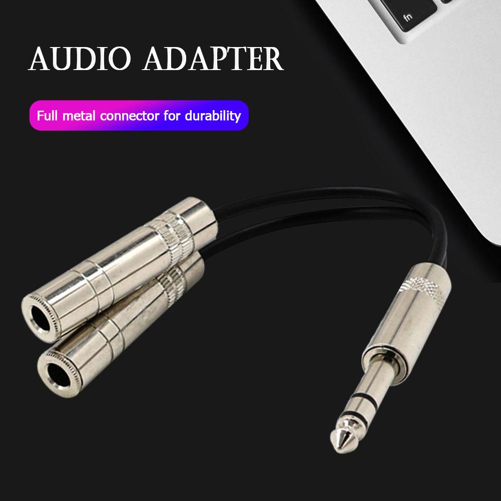 6.35mm 1/4 inch Jack Stereo Splitter Cable Male to... – Grandado