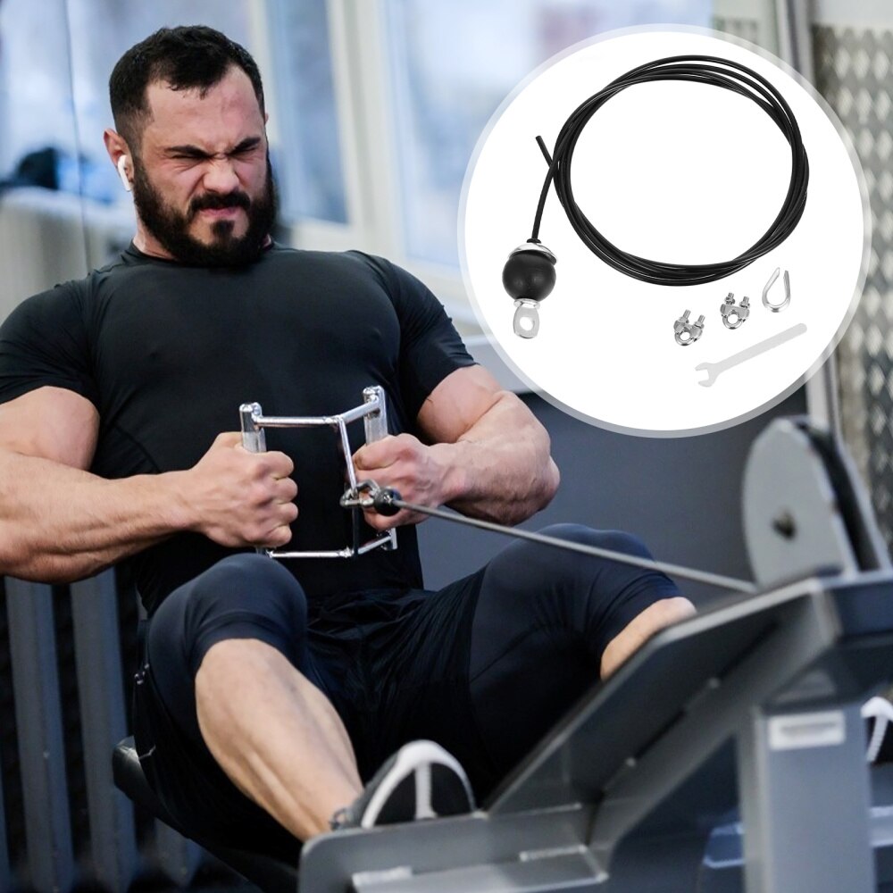 1 Set DIY Gym Wire Rope Accessories Adjustable Fit... – Vicedeal