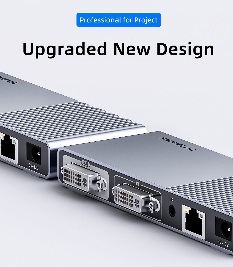 Unnlink DVI Network Extender 60m LAN RJ45 Cat6 Eth... – Vicedeal