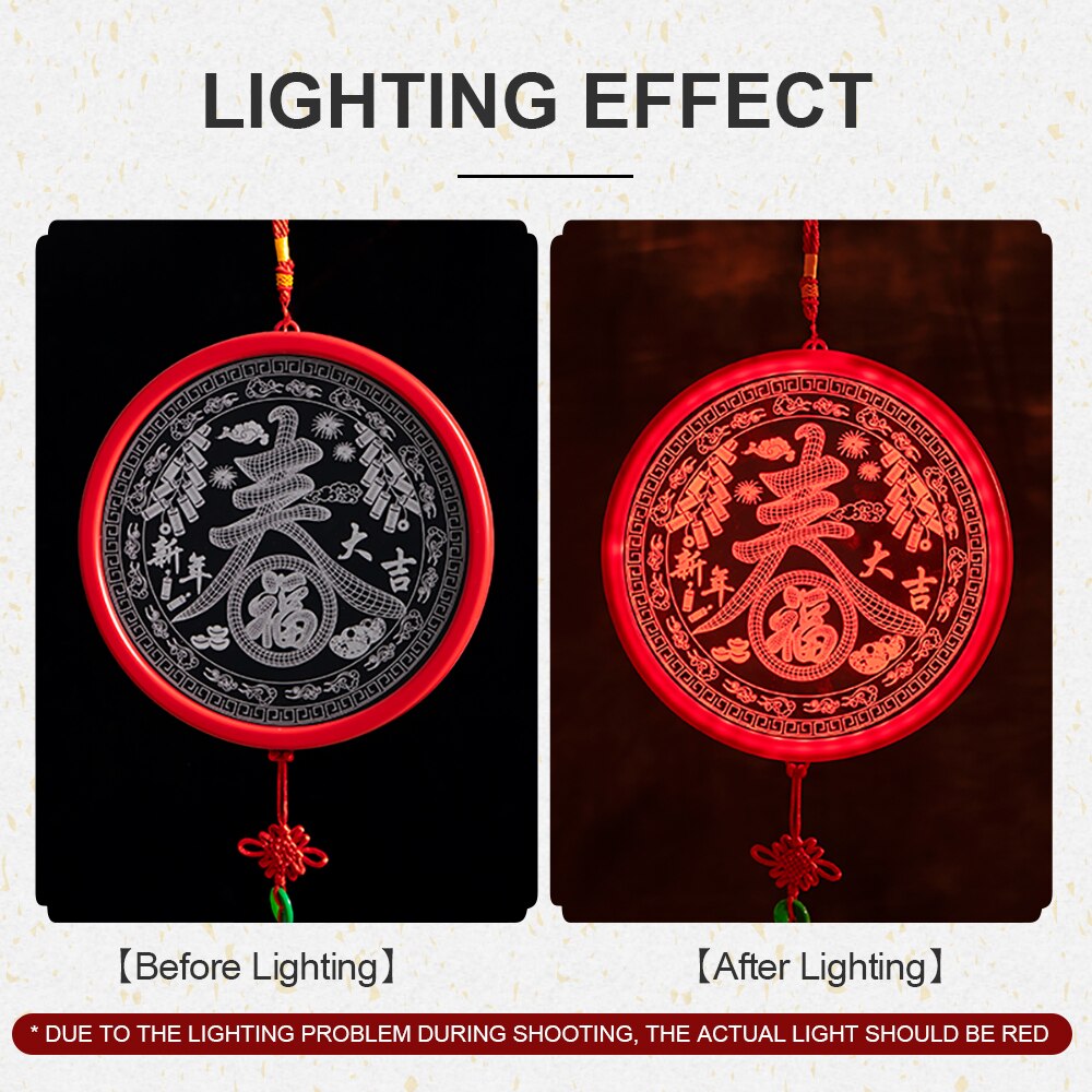 China Year Decorations Chinese Lantern Light Happy... – Grandado