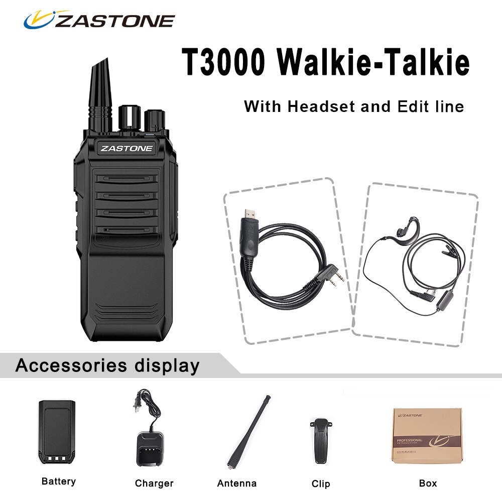 Zastone T3000 6W Walkie Talkie Uhf 400-520Mhz Ham ... – Vicedeal