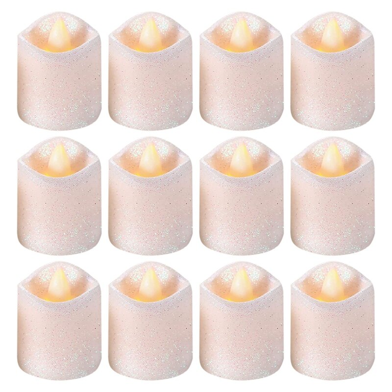 12 Pieces Valentine's Day Romantic Flameless C... – Vicedeal