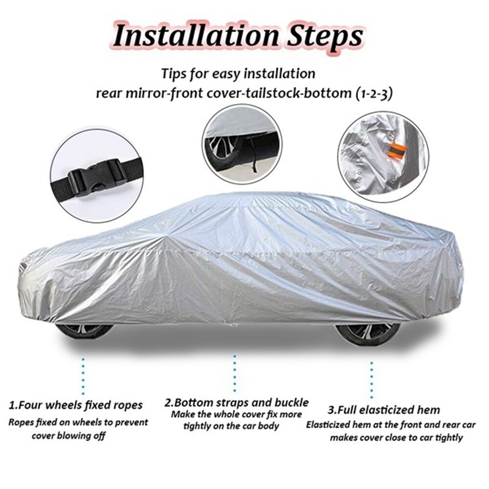 Universal Full Car Covers Waterproof Windproof Dus... – Grandado