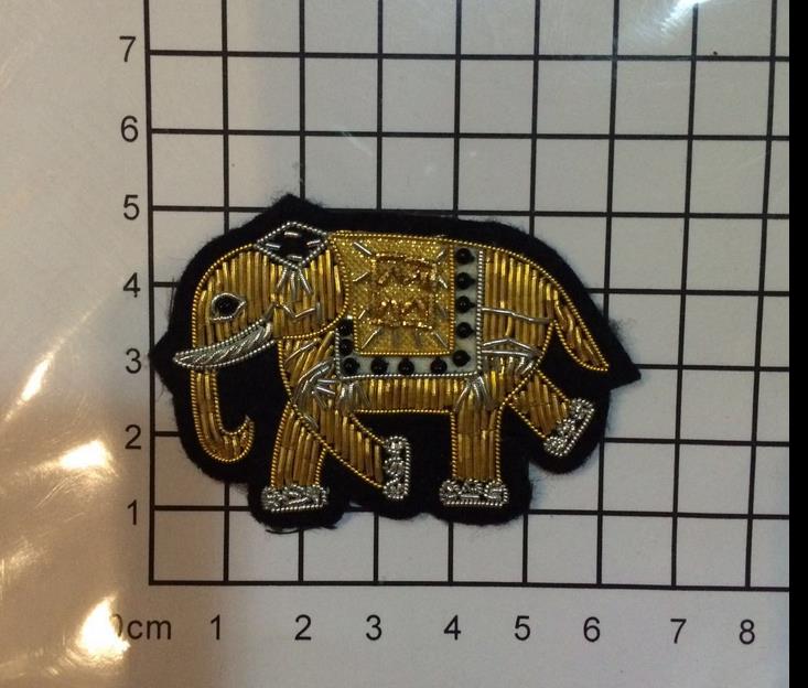 Elephant Emboridered Patches India Silk Wire Handm... – Vicedeal
