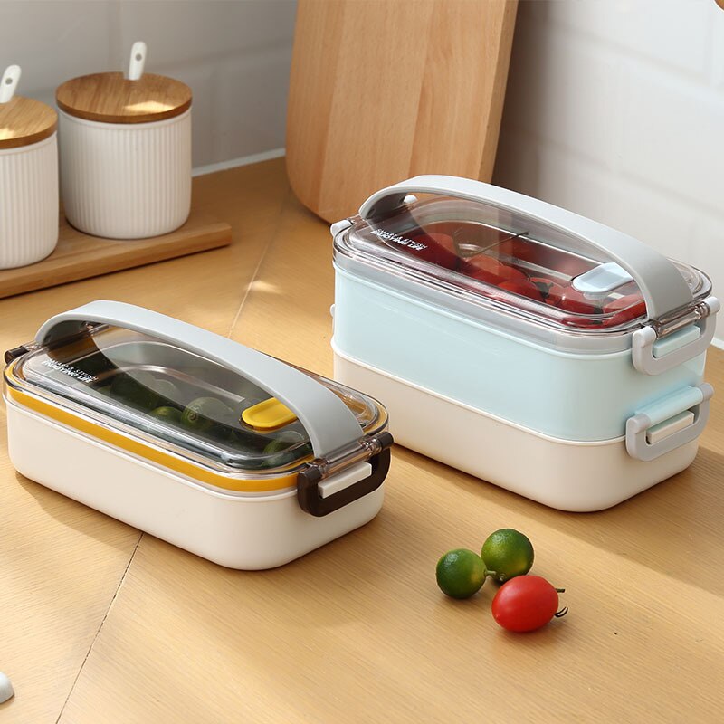 Lunch Box Leakproof Double Layer Bento Box Eco-fri... – Grandado