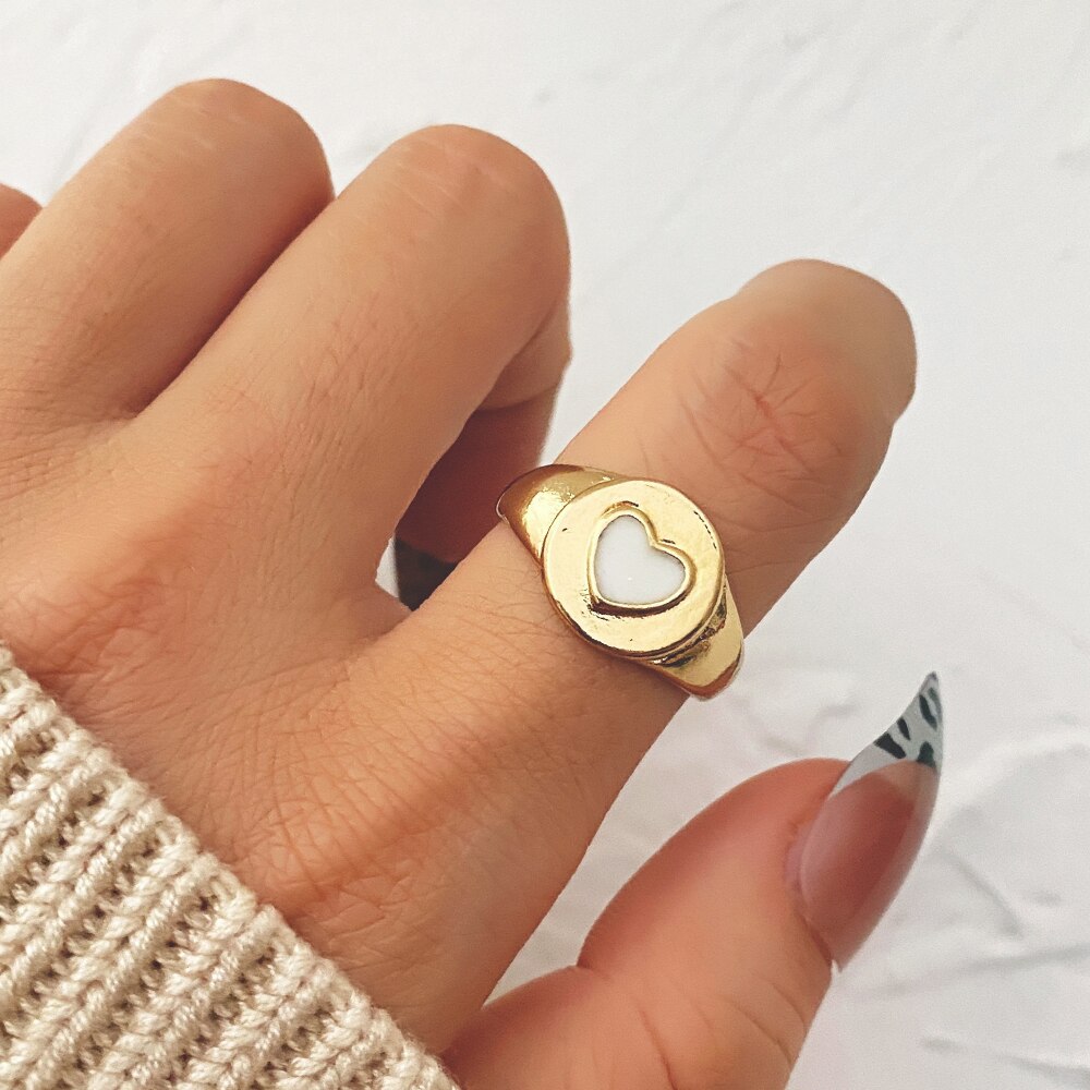 Vintage 5Pcs White Butterfly Rings Set for Women M... – Grandado