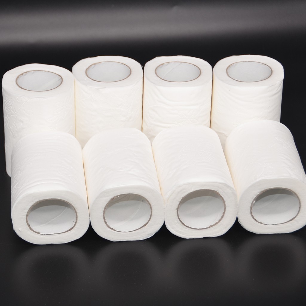 White Toilet Paper Toilet Roll Tissue Roll Pack Of... – Grandado