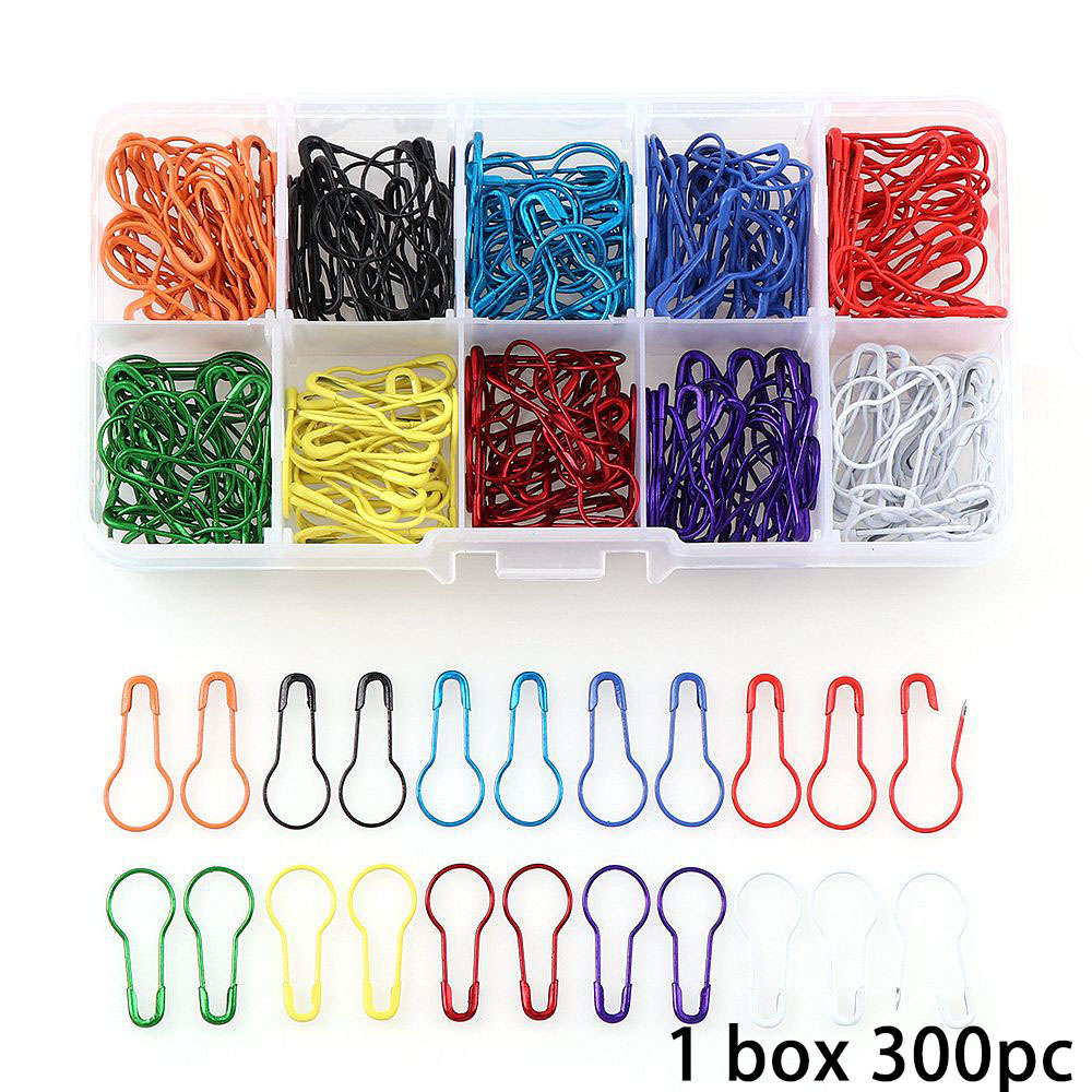 Mix Color 100PC Gourd Shape Safety Pins Metal Clip... – Grandado