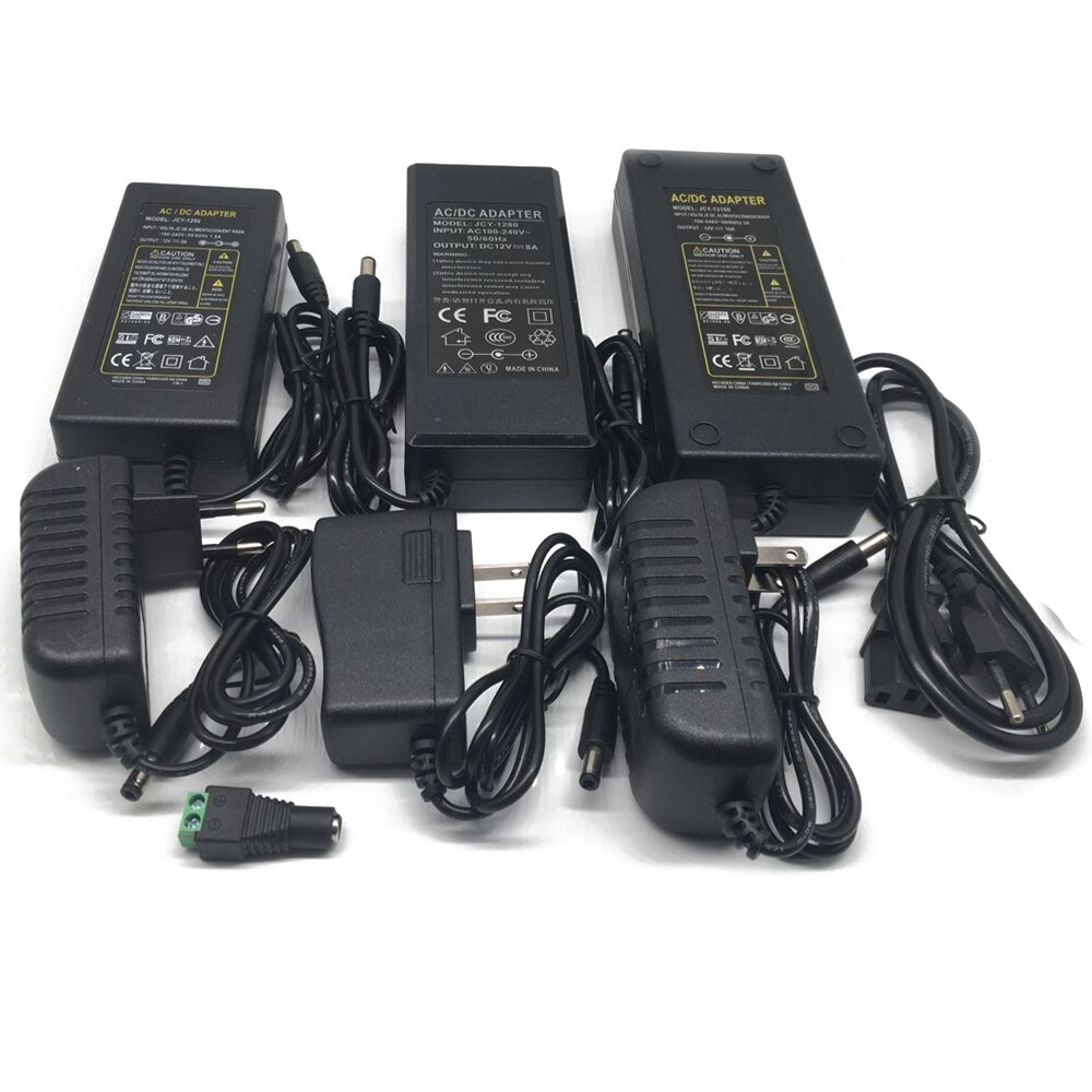 EU Plug AC 100-240V To DC 12V 1A 2A 3A 12W 24W 36W... – Vicedeal