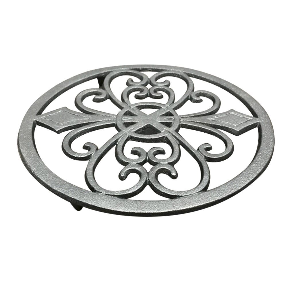 Thick Cast Iron Trivet Decorative Round Trivet Mat... – Vicedeal