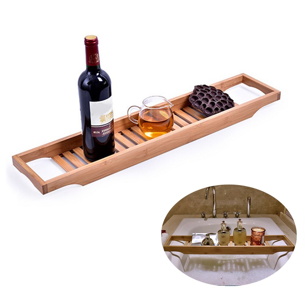 Bamboo Bathtub Tray Nonslip Bath Tray Spa Bathtub ... – Vicedeal