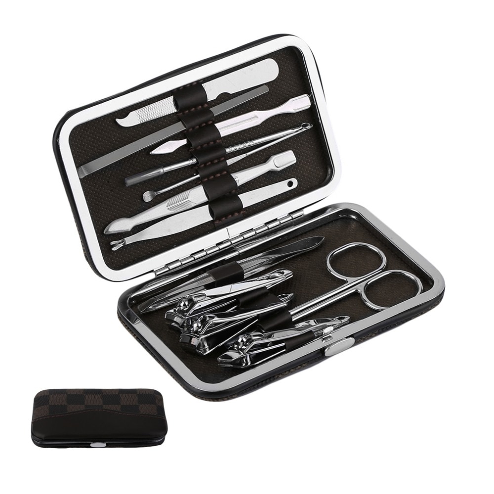 12 In 1 Rvs Pedicure Manicure Set Nail Clipper Sch... – Grandado