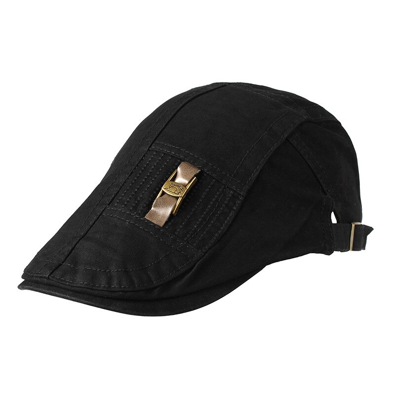 Cotton Leather buckle Berets Caps For Men Casual P... – Vicedeal