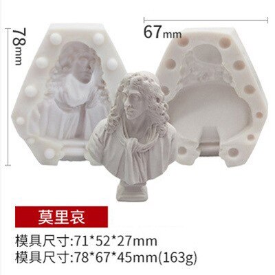 Plaster Head Silicone Mold Character Fondant Cake ... – Grandado
