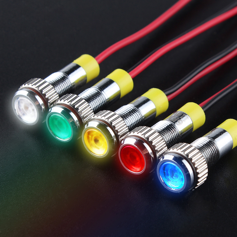 6mm LED Waterproof And Dustproof Metal Indicator L... – Vicedeal