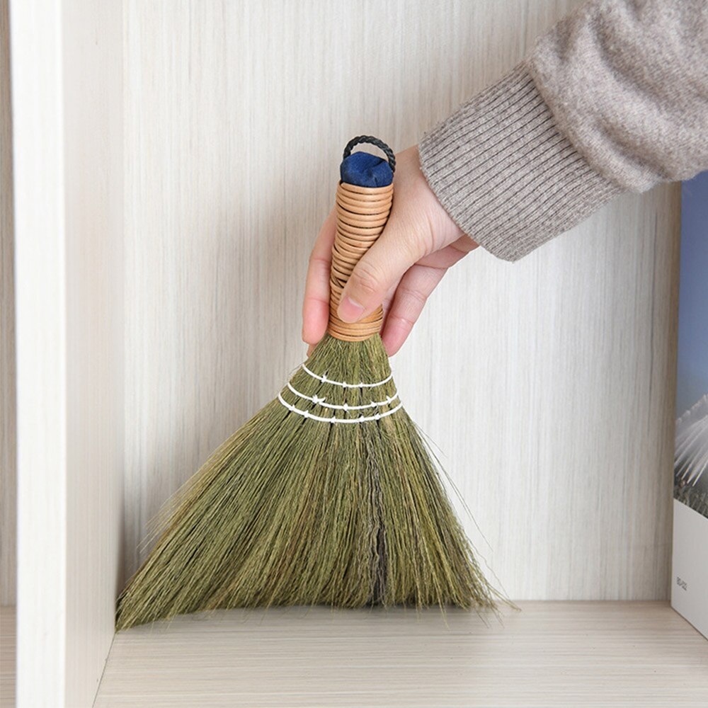 Handgemaakte bezem met massief houten handvat retr... – Vicedeal