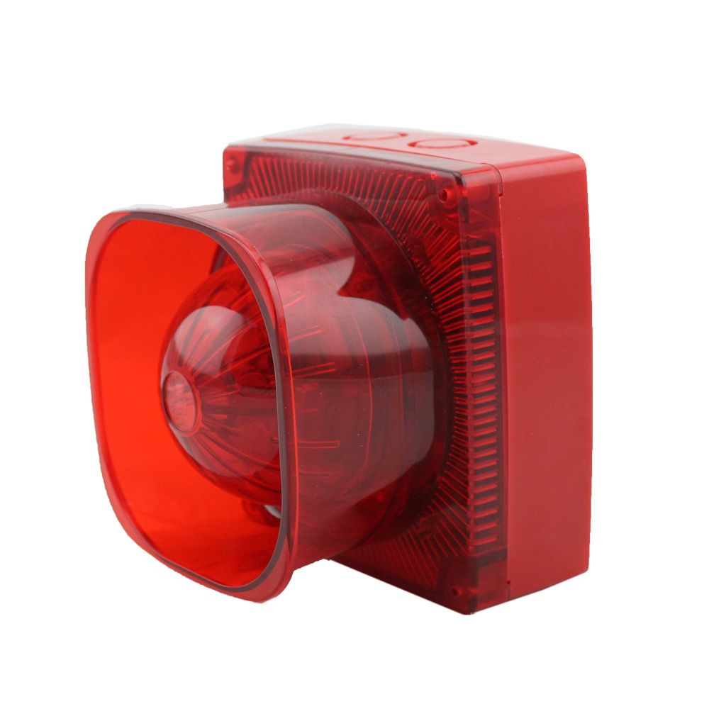 Strobe Siren Sound and Light Fire Alarm Waterproof... – Grandado
