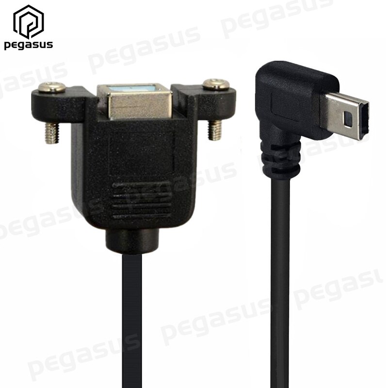 0.5m USB 2.0 B Female to Mini 5Pin Male 90 Degree ... – Grandado
