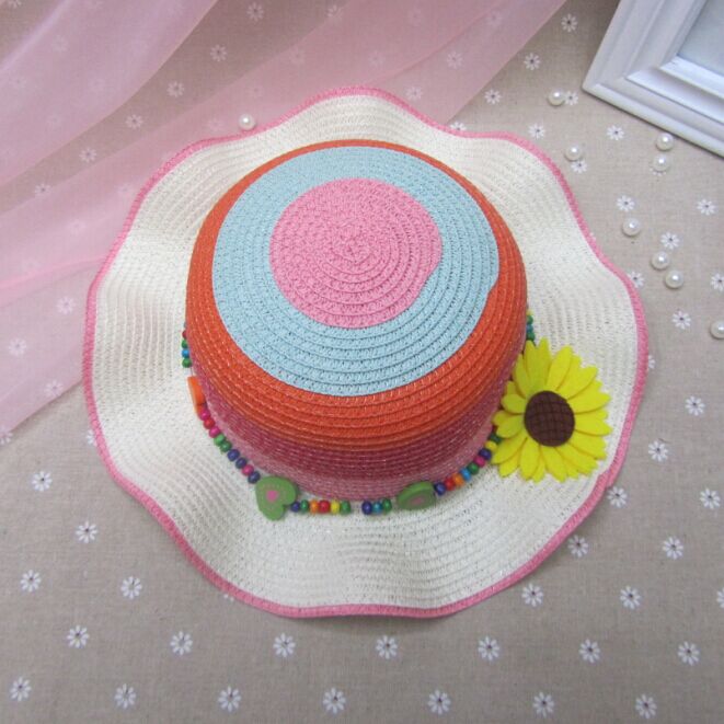 Colorful color matching Sun Hats For Children Summ... – Vicedeal