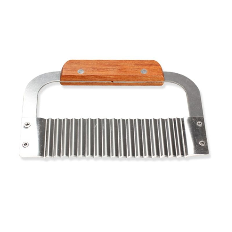 Hardwood Handle Crinkle Wax Vegetable Soap Cutter ... – Grandado