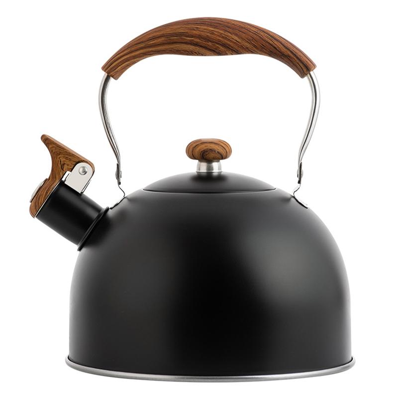 1pc 2.5L Wooden-Handled Whistle Tea Kettle Kitchen... – Grandado
