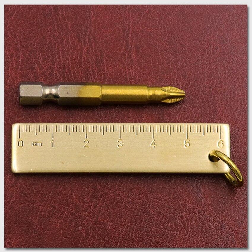 6cm Small Brass Ruler Retro Thick Metal Straight R... – Vicedeal