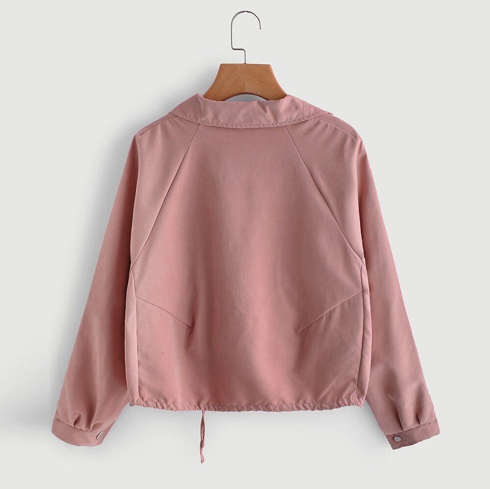 JAYCOSIN Vrouwen Herfst Mode Korte Roze Knop Jas P... – Grandado JAYCOSIN Vrouwen Herfst Mode Korte Roze Knop Jas P... – Grandado