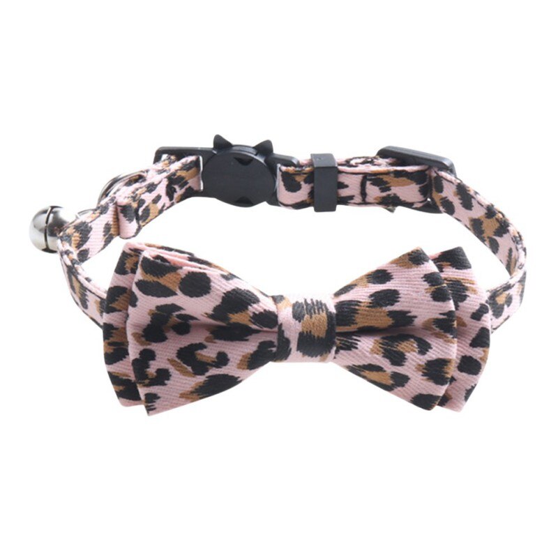Luipaard Print Halsband Met Strikje Voor Hond/Kat ... – Grandado