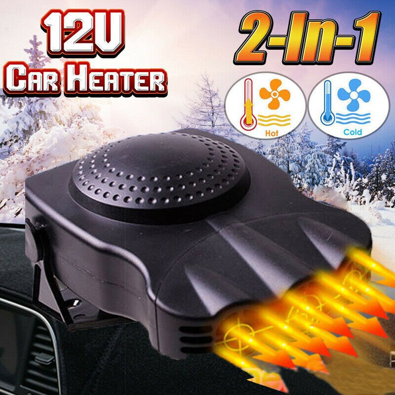 Red 3 Port 2 In1 12V Portable Car Heater Cooling F... – Grandado