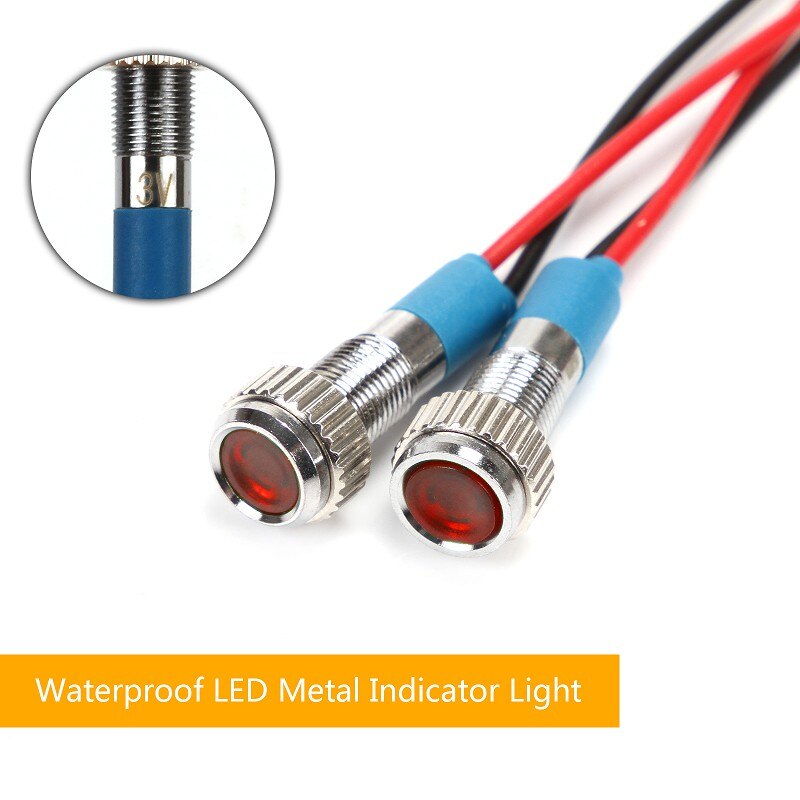 10 stks/partij 6mm Signaal lamp LED Metalen Indica... – Grandado
