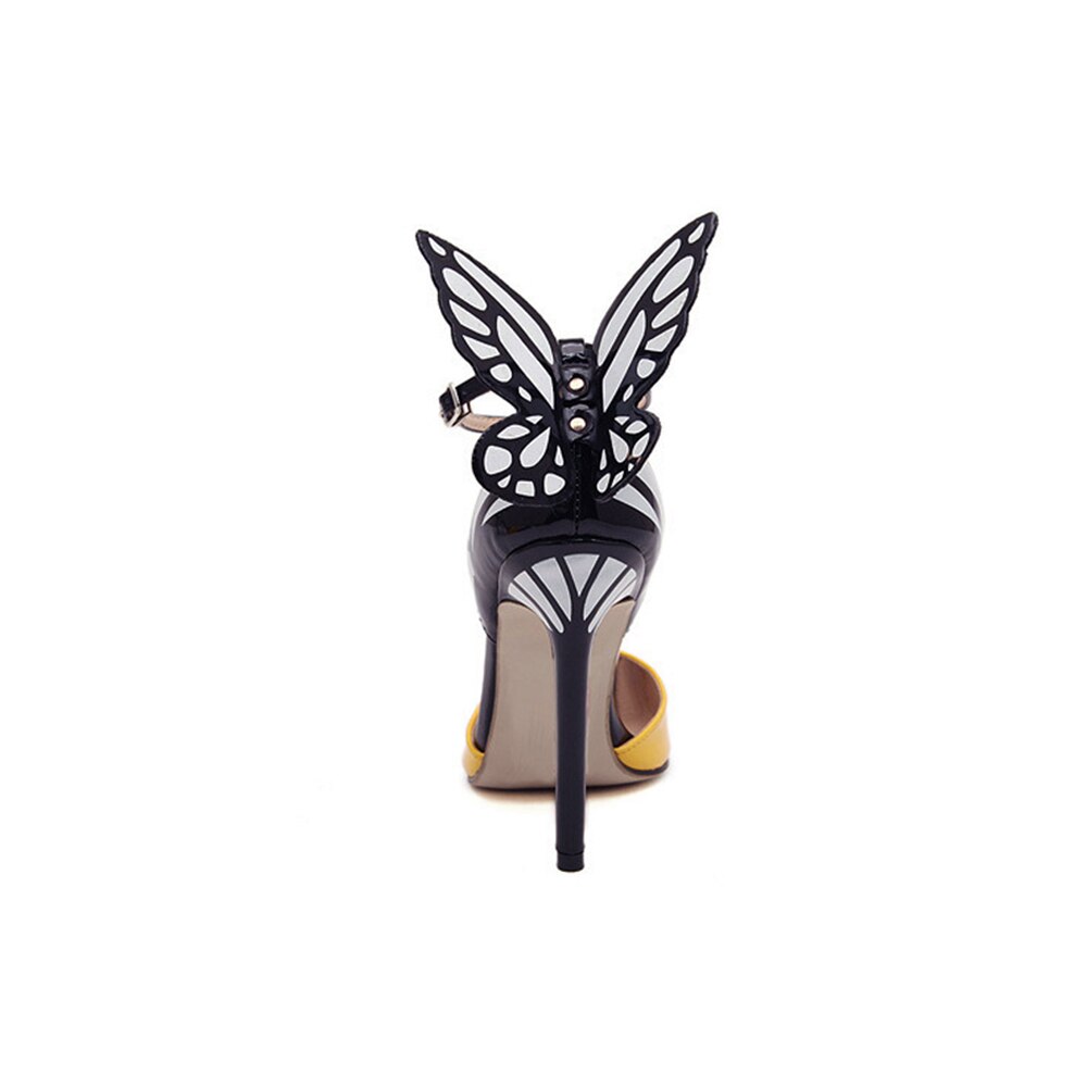 NIUFUNI Butterfly Wings Summer Pointed Toe Pumps W... – Grandado