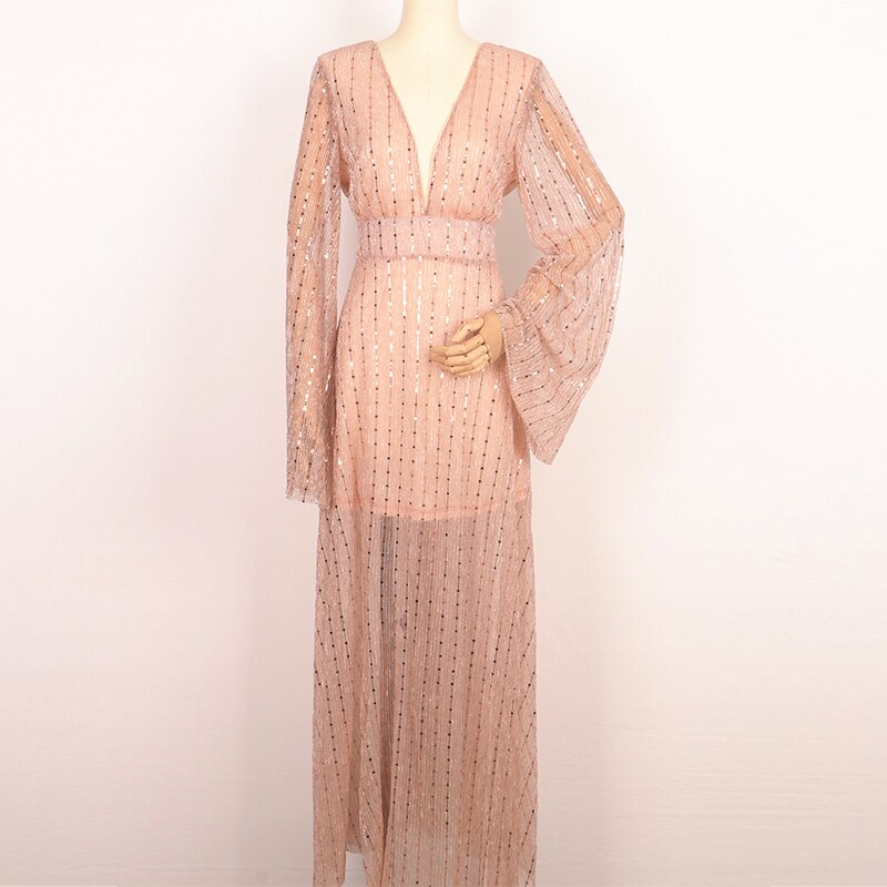 Peachtan Vintage see through cover ups Sequin swim... – Vicedeal