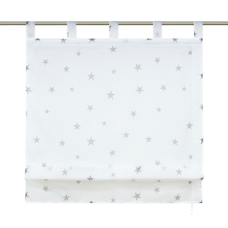 Star Roman Curtain Tulle Curtains For the Kitchen ... – Grandado
