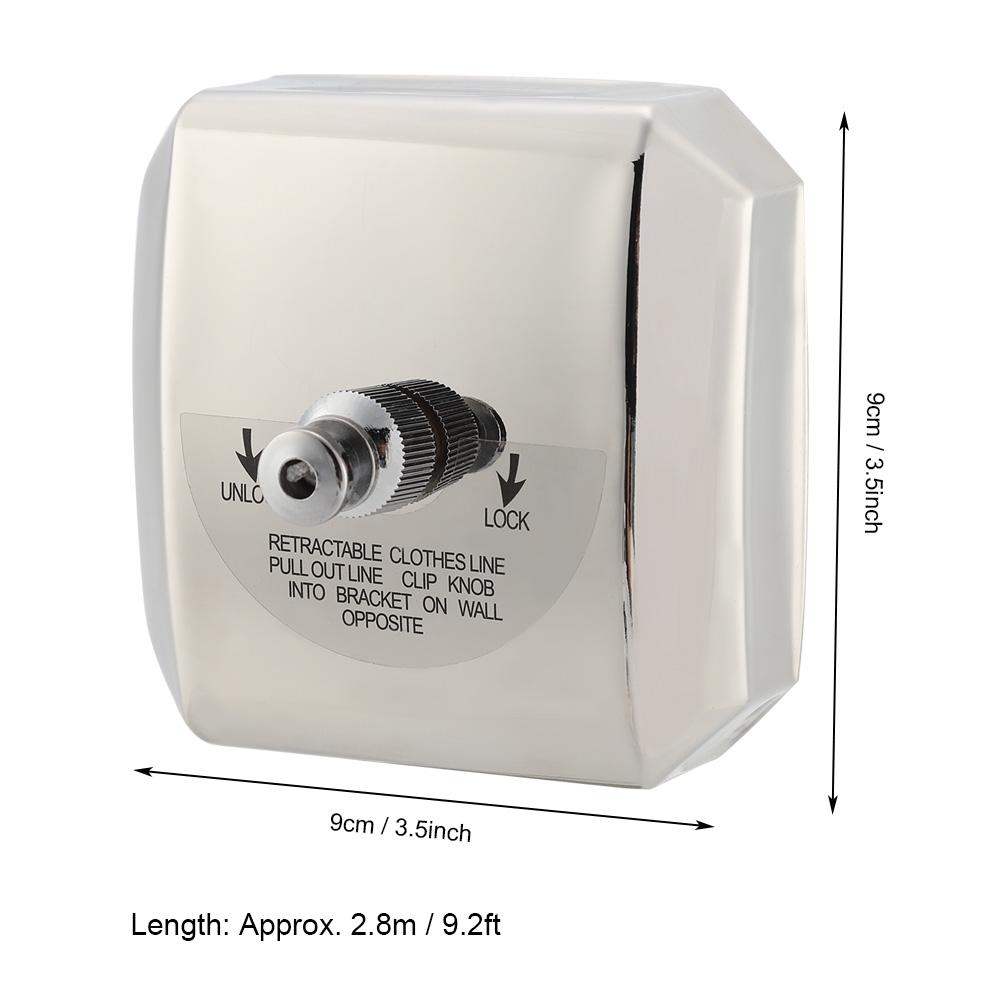 Square Stainless Steel Retractable Clothes Line In... – Grandado