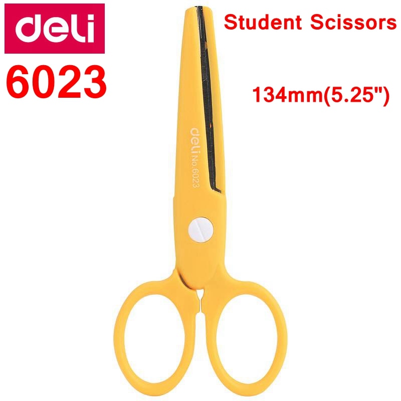 Deli 6023 Student Scissors 134mm(5.25') stainless ... – Grandado