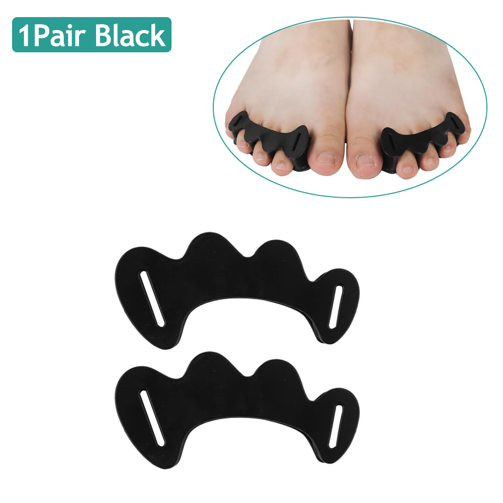 1Pair Gel Hard Silicone Toe Finger Separator 3 Hol... – Grandado