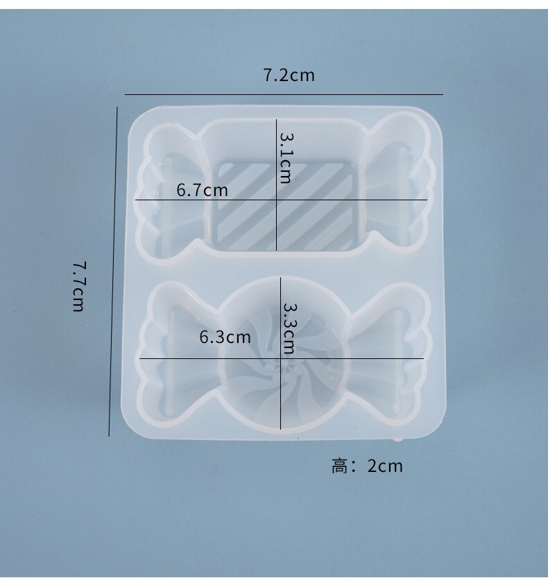 Molde de silicona de caramelo para Moldes de resin... – Grandado
