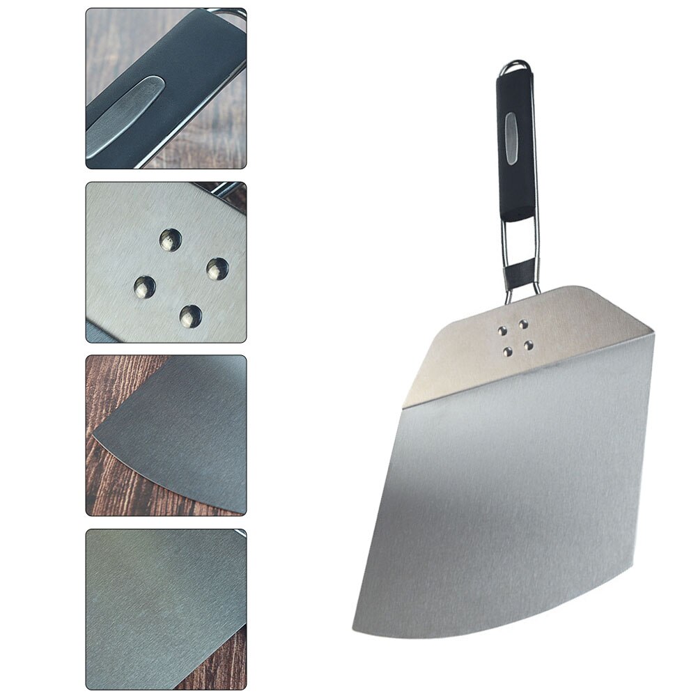 Stainless Steel Pizza Peel Folding Pizza Paddle Sq... – Grandado