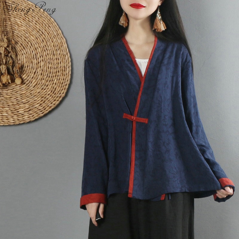 Traditional chinese shirt blouse women female orie... – Grandado